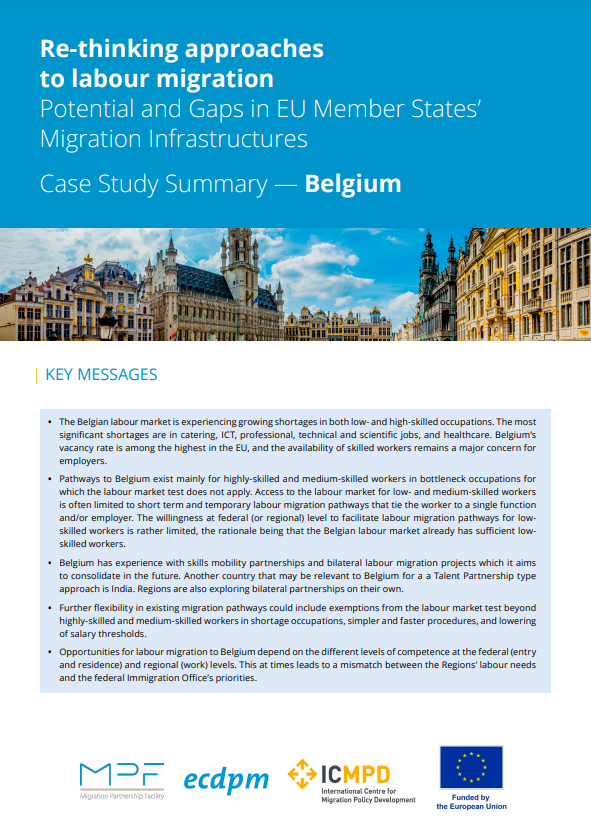Resources - Mapping Pathways: Belgium Summary (2024) - Migration Partnership Facility